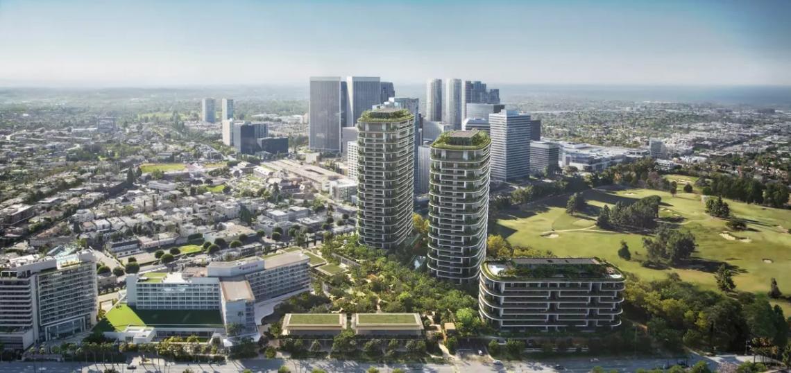 Construction begins for skyline-altering One Beverly Hills development | Urbanize LA